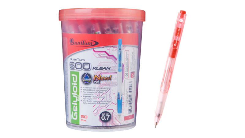 QUANTUM ปากกาลูกลื่น ควอนตั้ม 600 KLEAN 0.7 มม. สีแดง แพ็ค 50 ด้าม | ลด ...