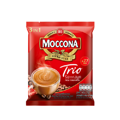 MOCCONA Trio Rich&Smooth 3 in 1 Coffee Red Color (27 Sachets) | OfficeMate