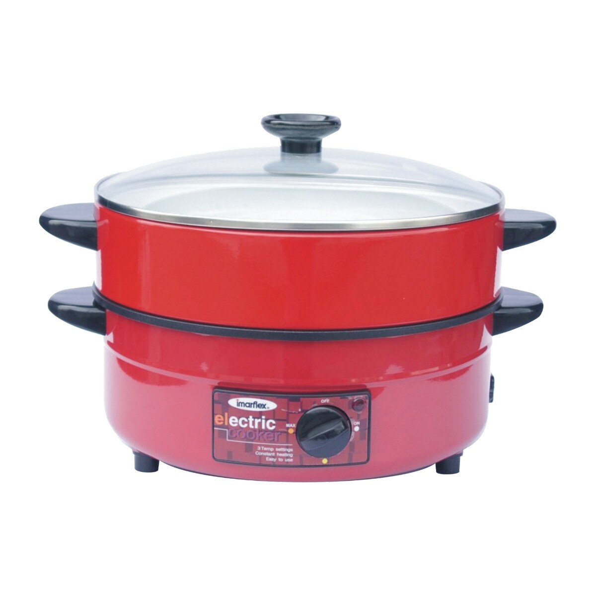 IMARFLEX Electric Frying Pan Model IP-137 with Double Teflon Coating ...