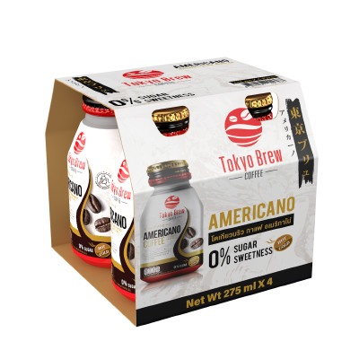 TOKYO BREW กาแฟอเมริกาโน่ สไตล์ญี่ปุ่น 275 มล. (แพ็ค 4 ขวด) | OfficeMate