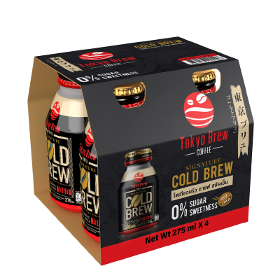 TOKYO BREW กาแฟโคลด์บริว สไตล์ญี่ปุ่น ขนาด 275 มล. (แพ็ค 4) | OfficeMate