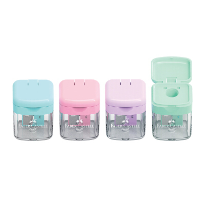 FABER-CASTELL Pencil Sharpener 3819 PASTEL Assorted Colors | OfficeMate