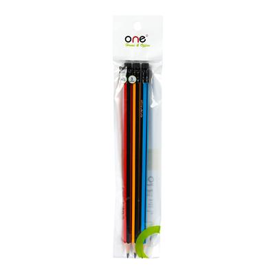 Pencil HB (Pack/3) Asst. | OfficeMate