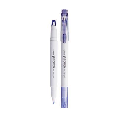 ปากกาเน้นข้อความ 2หัว ม่วงอ่อน ยูนิ PROPUS PUS-103T | B2S