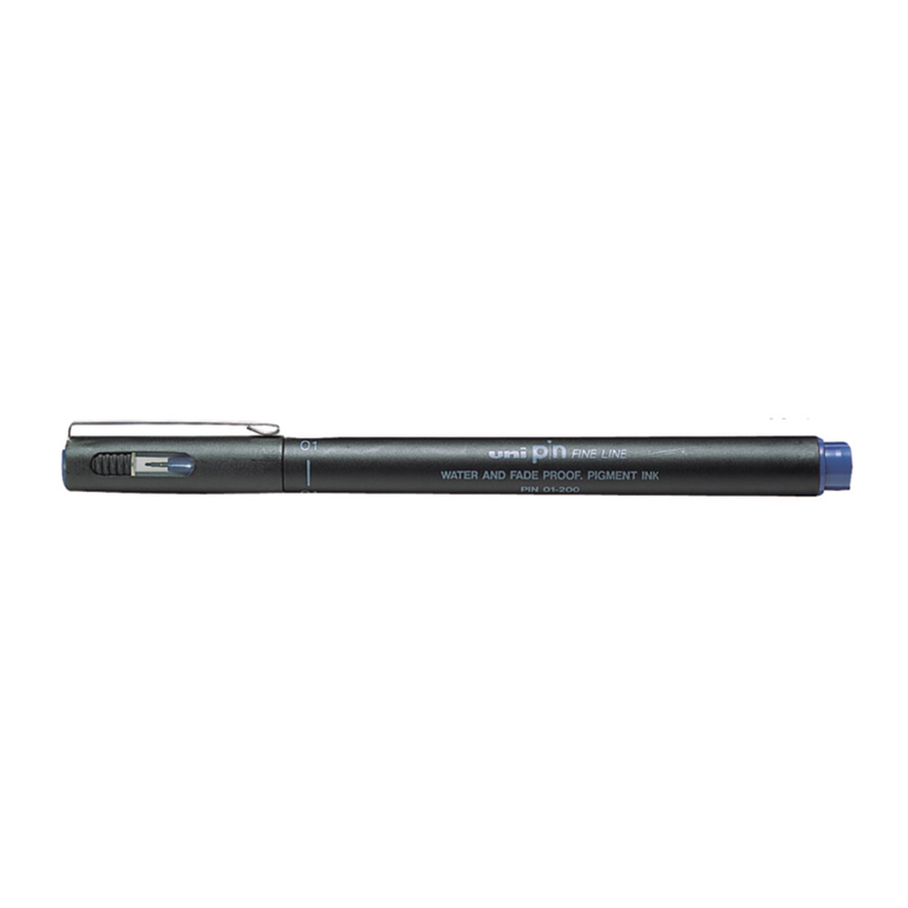 ปากกาหัวเข็ม UNI รุ่น PIN 01-200 BLUE น้ำเงิน | B2S