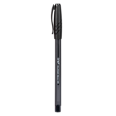 ONE Smooth Ballpoint Pen 0.7mm. Black | OfficeMate