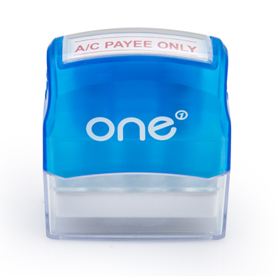 ONE ตรายางหมึกในตัว A/C PAYEE ONLY ขนาด 4x1.20 ซม. สีแดง | OfficeMate