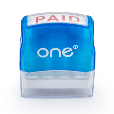 ONE Pre-lnked Rubber Stamp PAID | OfficeMate