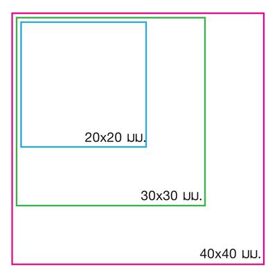 ตรายางหมึกในตัว 40x40 มม. แดง โทรแดท TR-4924 | OfficeMate