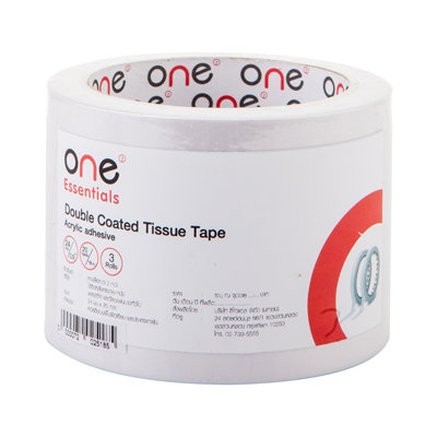 Double Coated Tissue Tape 24mm.x20y (3/Pack) | OfficeMate