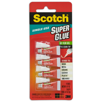 Super Glue Liquid Plus (4/Pack) | OfficeMate