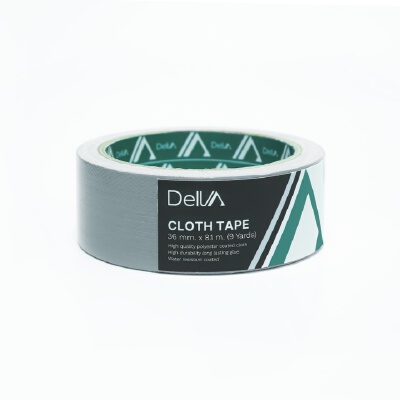 DELVA เทปผ้า ขนาด 1 1/2 นิ้วx9 หลา สีเงิน | OfficeMate