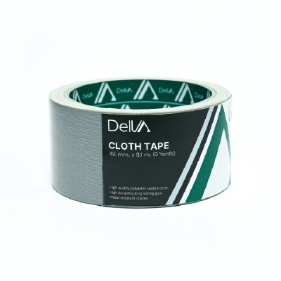 DELVA เทปผ้า ขนาด 2 นิ้ว x 9 หลา สีเงิน | OfficeMate