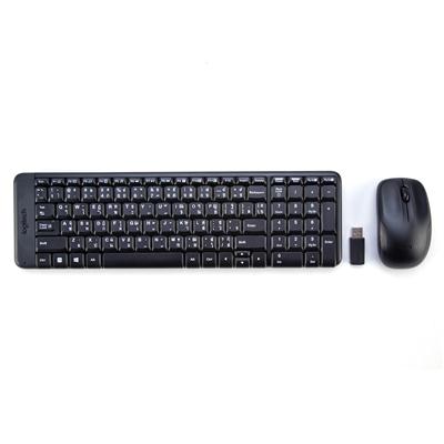 LOGITECH ชุดคีย์บอร์ดและเมาส์ไร้สาย รุ่น MK220 สีดำ | B2S