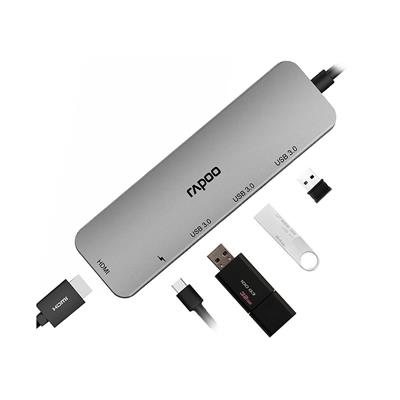 อะแดปเตอร์ Rapoo XD100 Type C (5in1) | OfficeMate