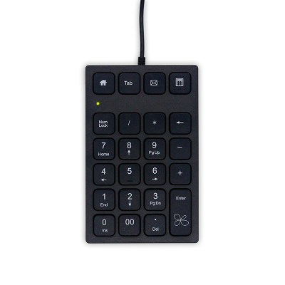 VOX Wired Numeric Keyboard Black Coler | OfficeMate