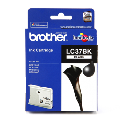 ตลับหมึกอิงค์เจ็ท LC-37BK ดำ Brother | OfficeMate