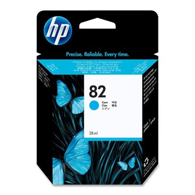 ตลับหมึกอิงค์เจ็ท 1HP 82 (CH566A) ฟ้า HP | OfficeMate
