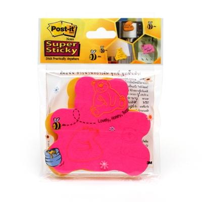 POST-IT โพสต์-อิท โน้ตไดคัท รูปหมี คละสี แพ็ค 2 เล่ม | OfficeMate