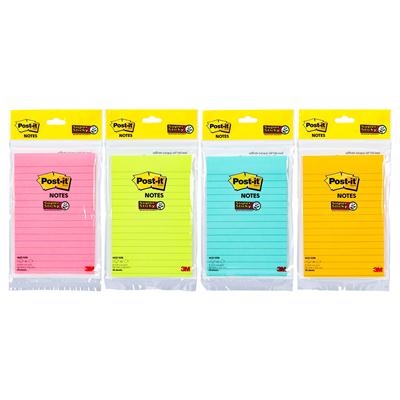 POST-IT ซุปเปอร์สติ๊กโน้ต ไมอามี คละสี ขนาด 4x6 นิ้ว 45 แผ่น | OfficeMate