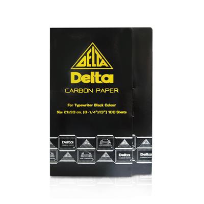 DELTA Carbon Paper 21x33 cm. Black (100 sheets) | OfficeMate