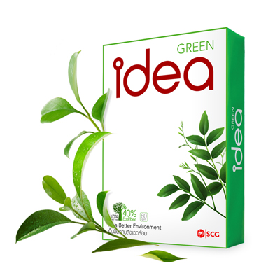 IDEA GREEN กระดาษถ่ายเอกสาร 80g ขนาด F14 แพ็ค 500 แผ่น | OfficeMate