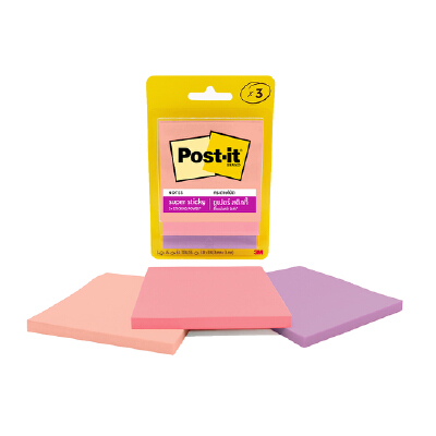 Post-it Super Sticky Note Multi 3321-3SSJP 3x3 inch Pack 3 inch | B2S