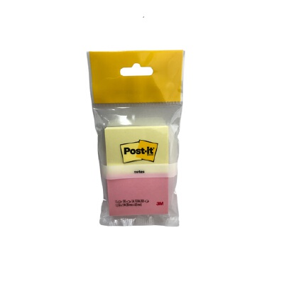 POST-IT กระดาษโน้ต รุ่น 653-2ASST คละสี ขนาด 1.5x2 นิ้ว (แพ็ค 2 เล่ม ...