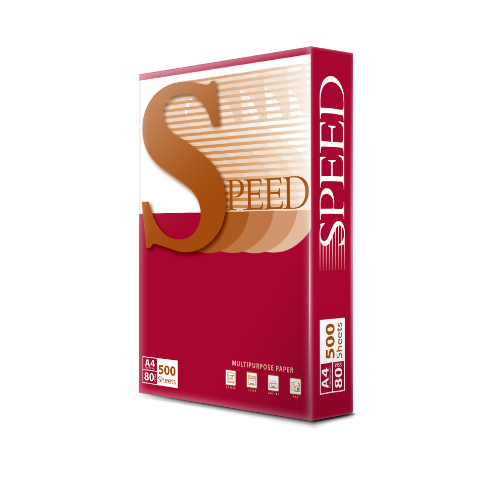 กระดาษถ่ายเอกสาร SPEED A4 80g 500แผ่น | B2S