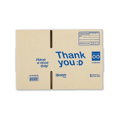 DOOZY PACK กล่องไปรษณีย์ Lite NO.00 ขนาด 9.7x14x6 ซม. (แพ็ค10) | OfficeMate