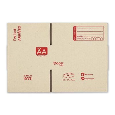 DOOZY PACK กล่องไปรษณีย์ NO.AA ขนาด 13x17x7 ซม. แพ็ค 10 กล่อง | OfficeMate