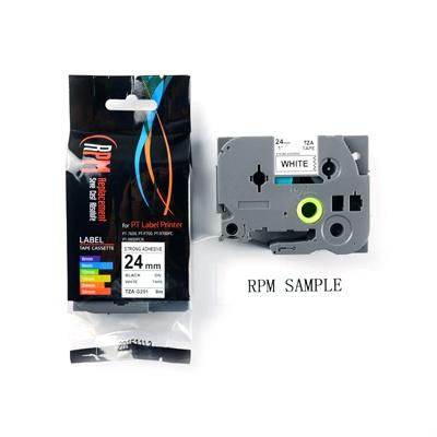 Label Tape 24mm Black on White | OfficeMate