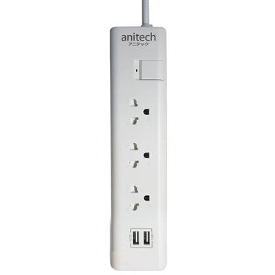 (TIS.) Plug +2USB White | OfficeMate
