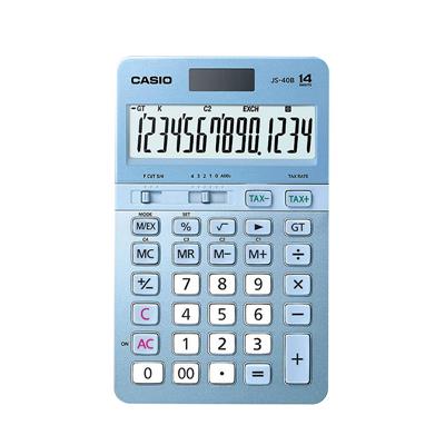 CASIO Calculator JS-40B-BU Light Blue Color | OfficeMate