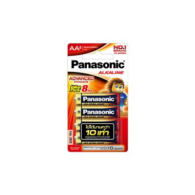 Panasonic LR6T/8B Alkaline Battery AA (8 Piece) | B2S