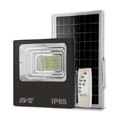 โคม solar cell LED EVE Solar สีดำ 100W/DL | OfficeMate