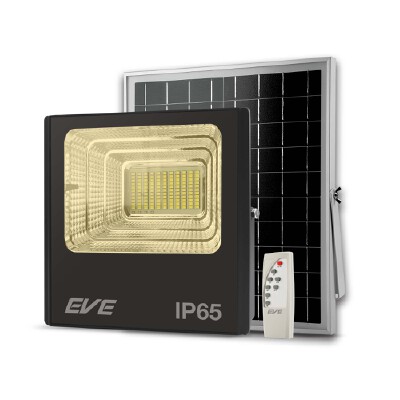 โคม solar cell LED EVE Solar สีดำ 60W/WW | OfficeMate