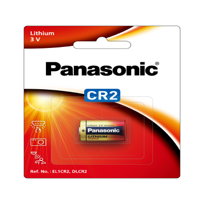 ถ่านลิเธี่ยมโฟโต้ PANASONIC CR-2W/1BE Panasonic CR-2W สีแดง-เหลือง ...