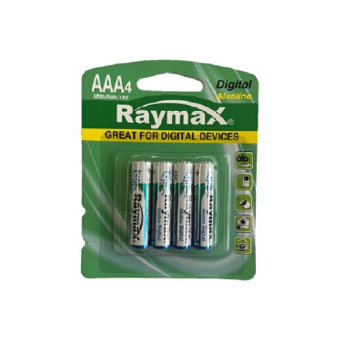 RAYMAX ถ่านอัลคาไลน์ AAA รุ่น LR03/4B แพ็ค 4 ก้อน | B2S