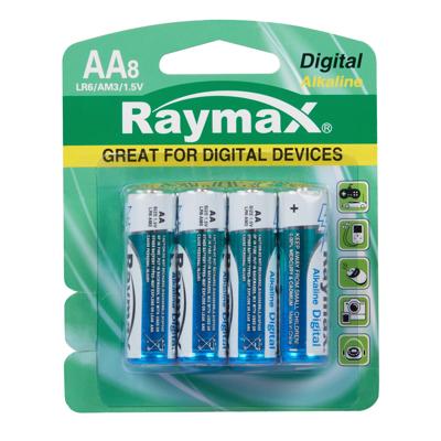 RAYMAX- LR6 Alkaline Battery AA (8 Piece) LR6/8B AA Pack | OfficeMate