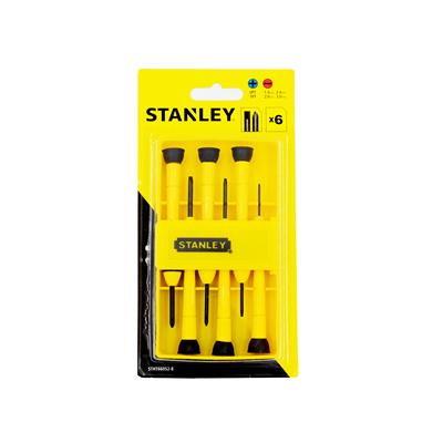 STANLEY ไขควงนาฬิกา รุ่น S351-66052 สีเหลือง-ดำ ชุด 6 ชิ้น | OfficeMate