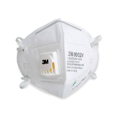 หน้ากากกรองฝุ่น 3M 9002V P1 สีขาว (กล่อง25ชิ้น) | OfficeMate