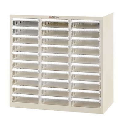 Steel File Cabinet 30 Drawer Cream | OfficeMate