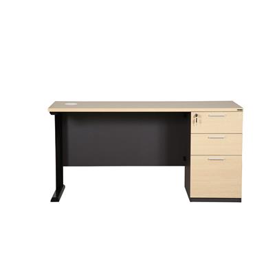 Furradec Table KT1570PDC3 LightOak-Graphite Piece | OfficeMate