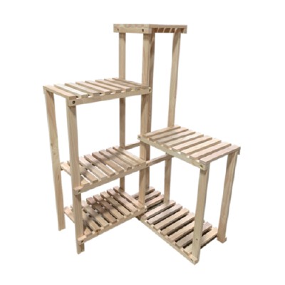 YKS Plant Stand STEP Natural Color | OfficeMate