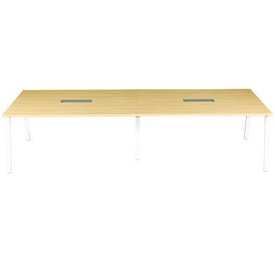 Furradec Meeting Table Dark oak legs white AS-MT320 | OfficeMate