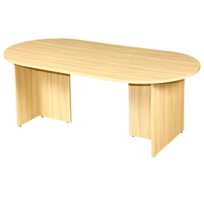 Furradec Meeting Table curve Dark Oak curve MMT200R | OfficeMate