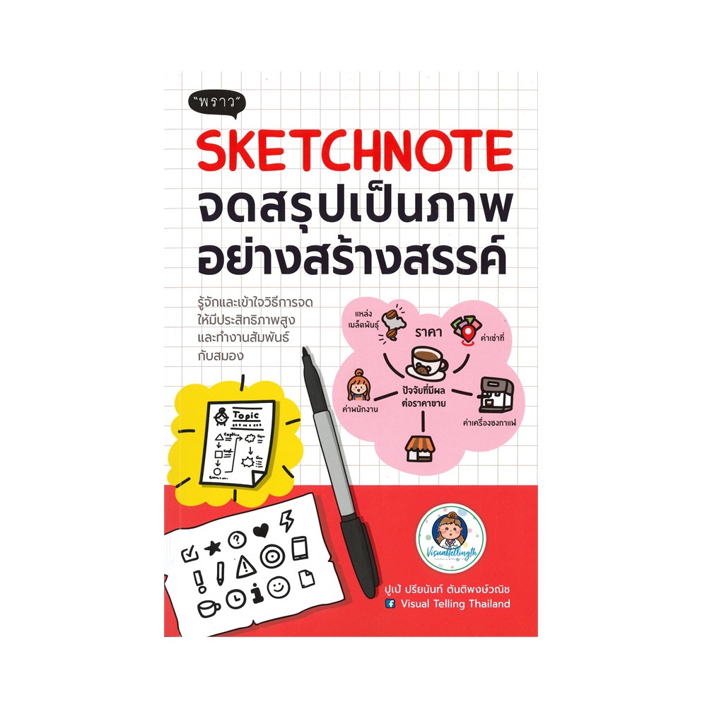 หนังสือ Sketchnote จดสรุปเป็นภาพอย่างสร้างสรรค์ | B2S