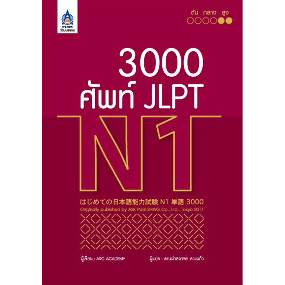 หนังสือ 3,000 ศัพท์ JLPT N1 | B2S