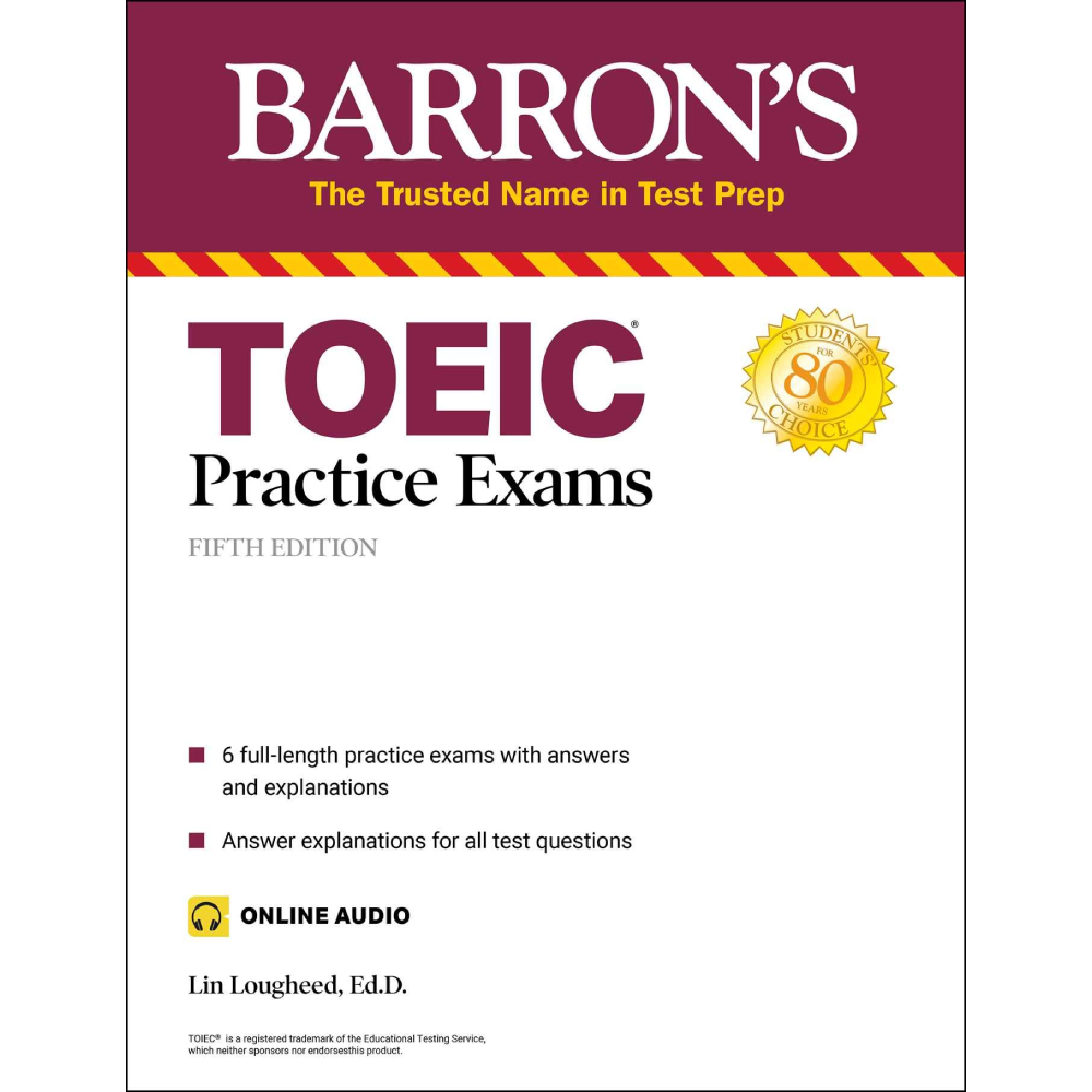 BARRON'S TOEIC PRACTICE EXAMS (5TH ED.) (ONLINE AUDIO) | B2S